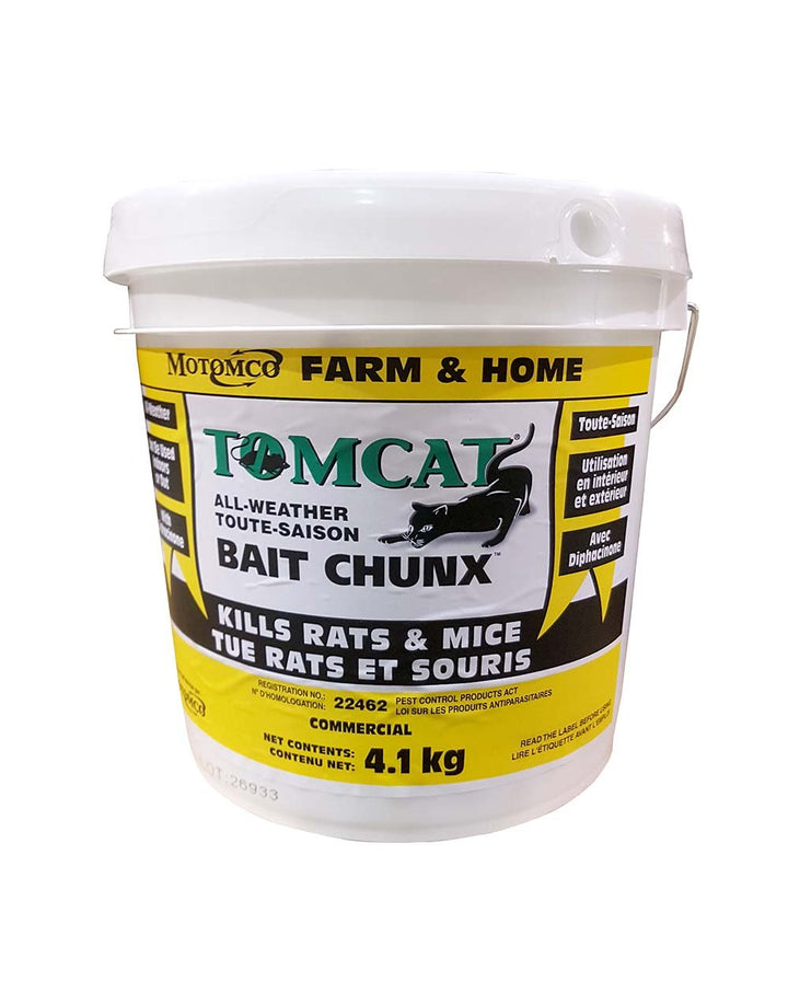 Rodenticide Canada Motomco Hawk Jaguar Tomcat rat bait chunks mice