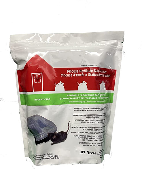 Mouse Rodenticide with 1 Bait Station | rodenticidecanada.com